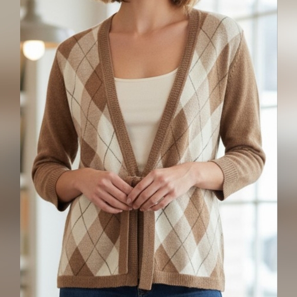 mercer & madison | Sweaters | Mercer Madison Tan Cream White Italian ...